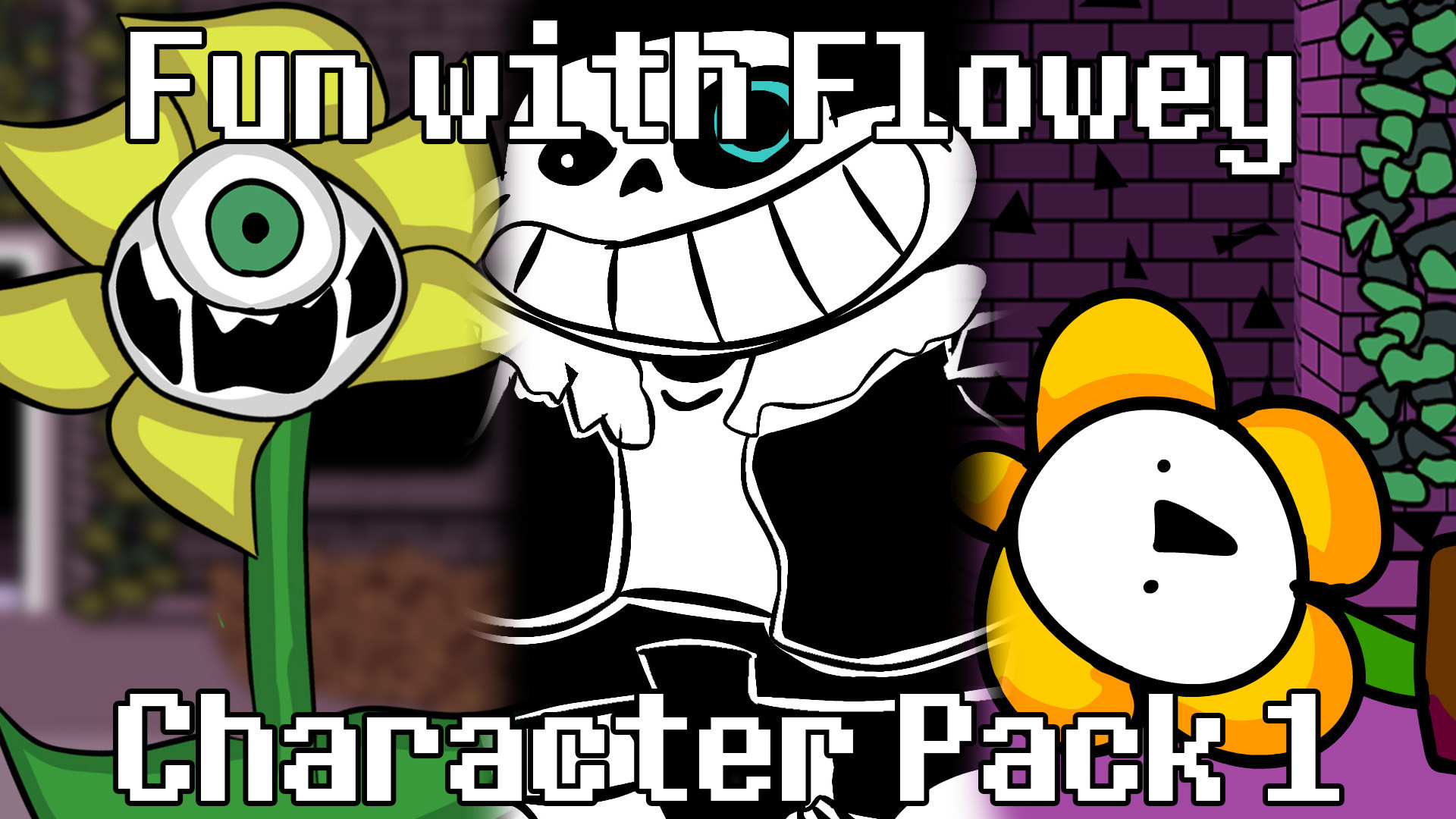 Fun With Flowey Character Pack 1 Mod for Friday Night Funkin' | FNF Mods