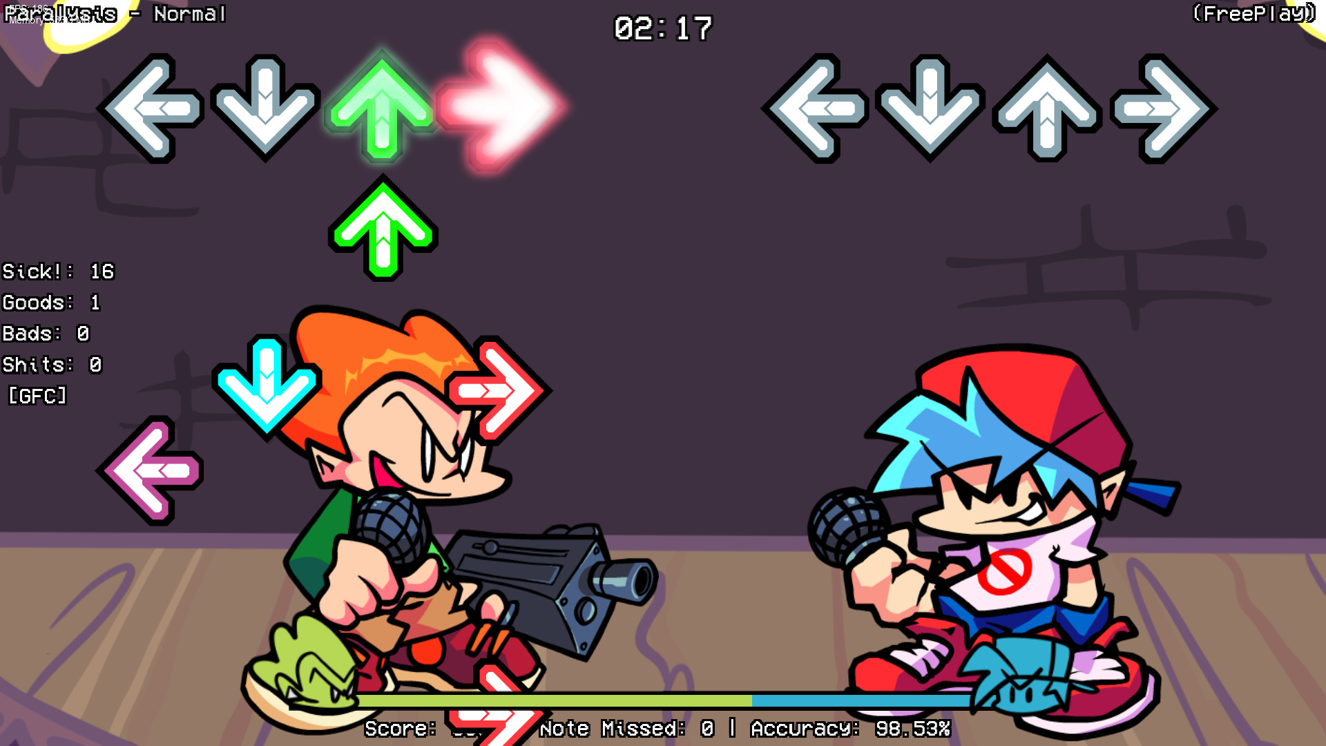 Paralysis Charted (Aphotics's take) Mod for Friday Night Funkin' | FNF Mods