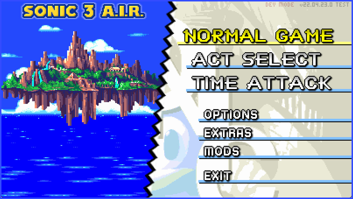 Floating Angel Island on Game Completion Mod for Sonic 3 A.I.R. | S3AIR ...