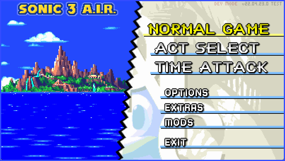 Floating Angel Island on Game Completion Mod for Sonic 3 A.I.R. | S3AIR ...
