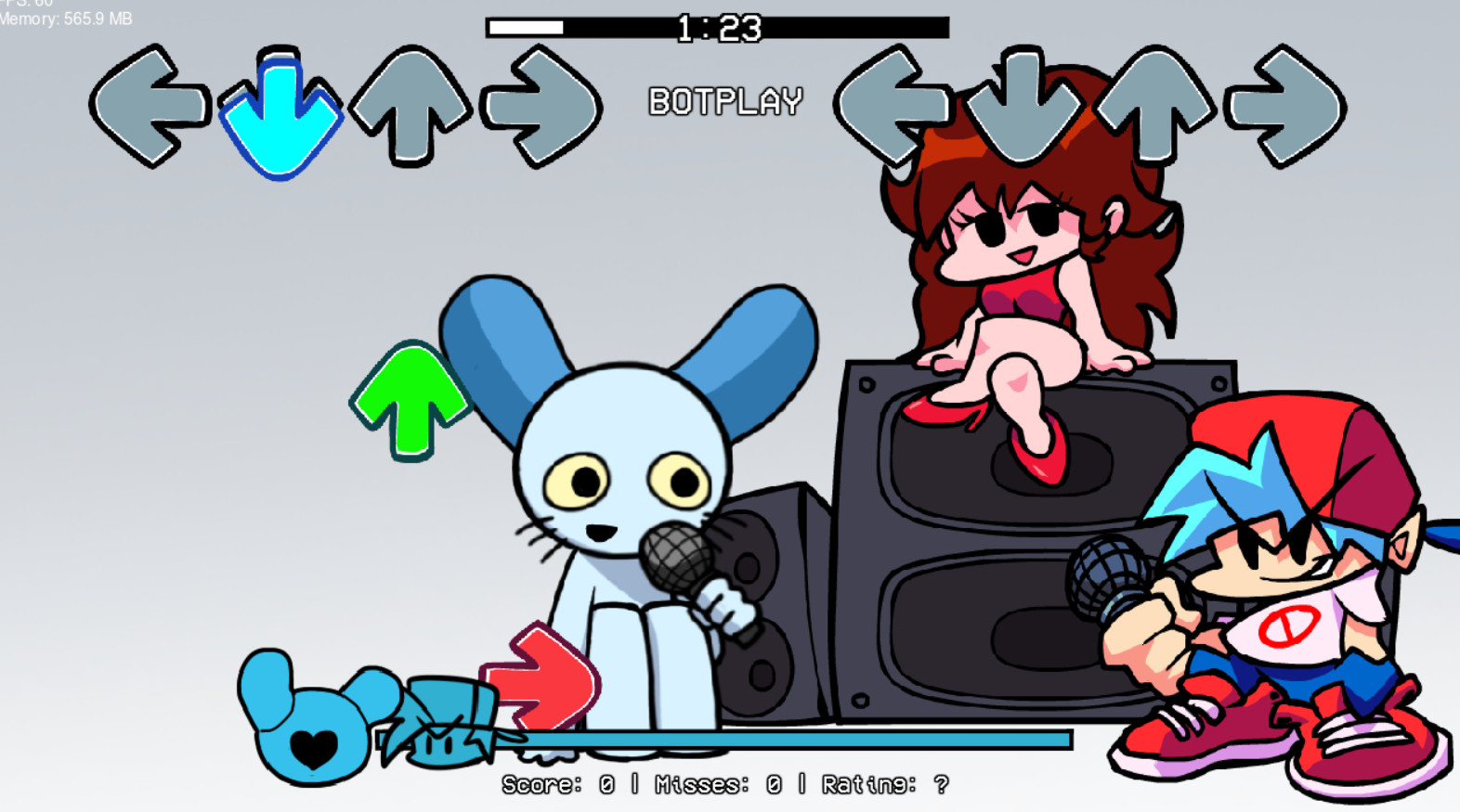 FNF vs blue cat feat.teach the cat Mod for Friday Night Funkin' | FNF Mods