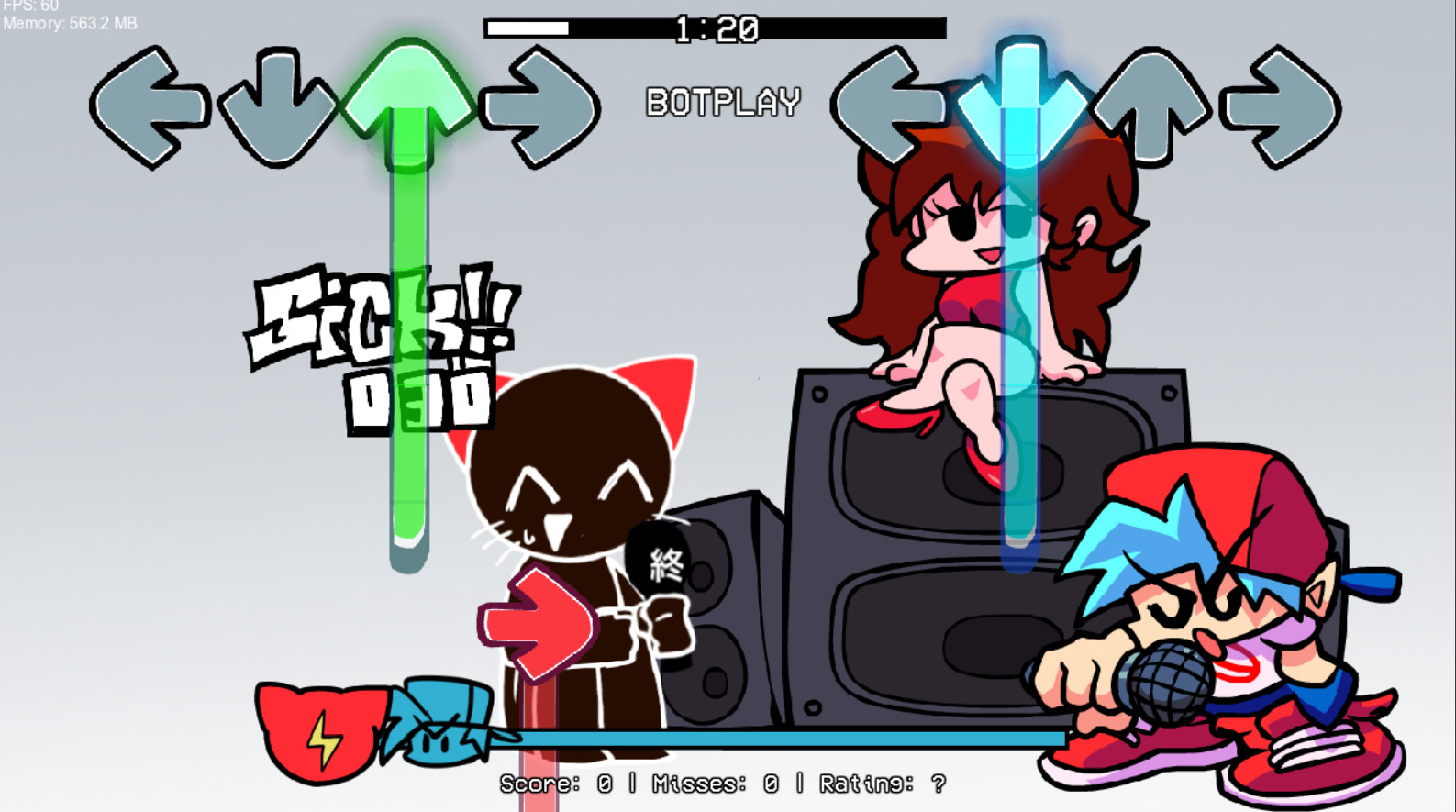 FNF vs blue cat feat.teach the cat Mod for Friday Night Funkin' | FNF Mods