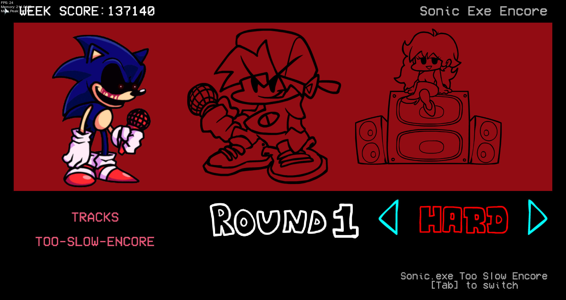 Sonic.Exe(FM) Too Slow Encore Yoshi Engine Port [Friday Night Funkin'] [Mods]