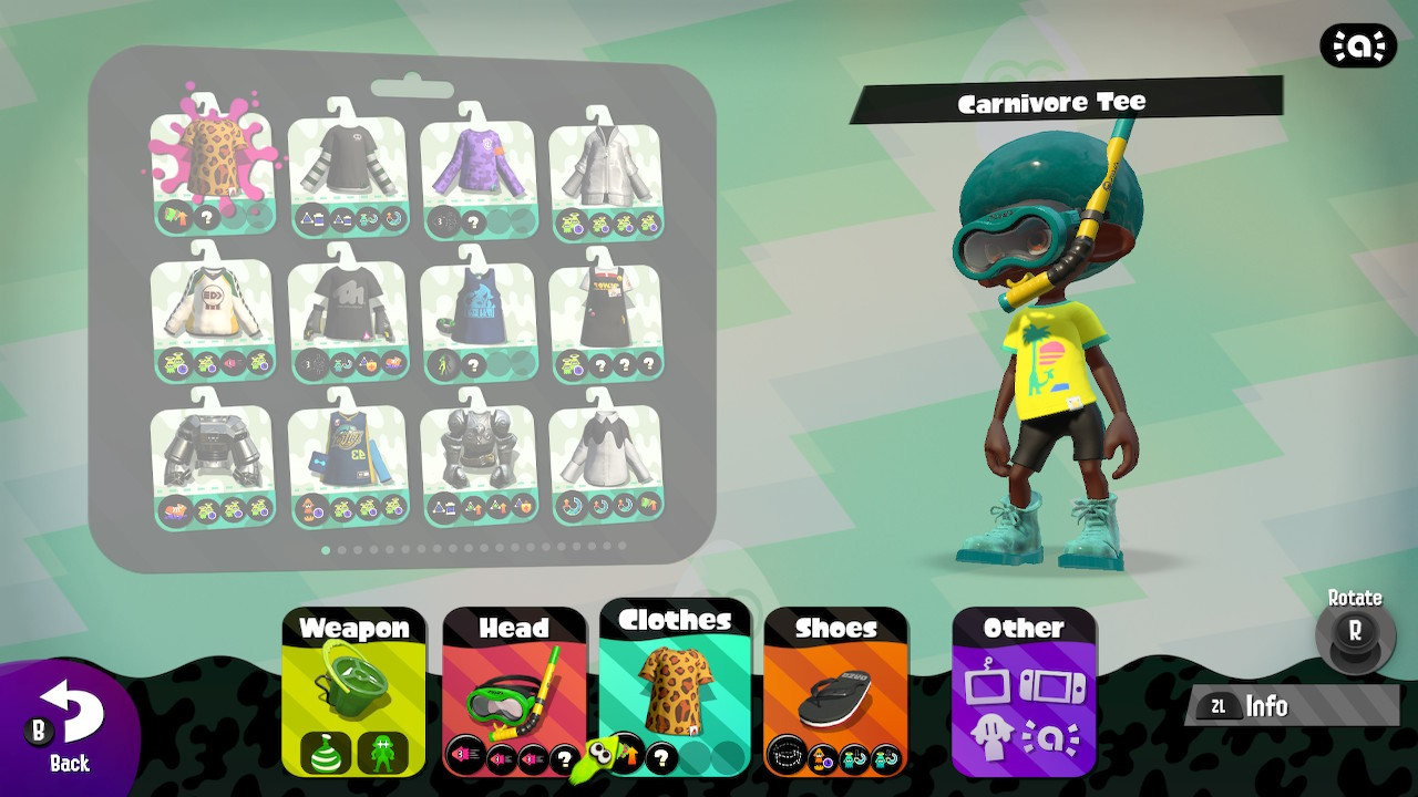 Gear Recolor Mod for Splatoon 2 | Splatoon 2 Mods