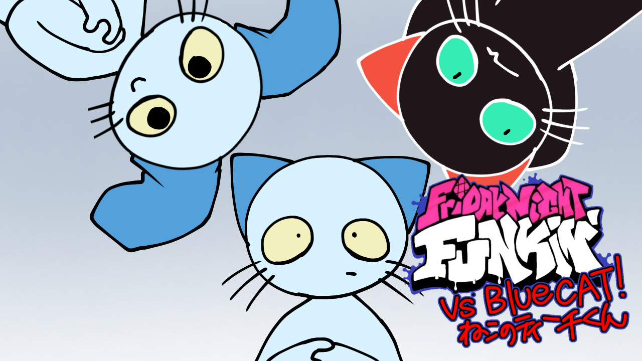 FNF vs blue cat feat.teach the cat Mod for Friday Night Funkin' | FNF Mods