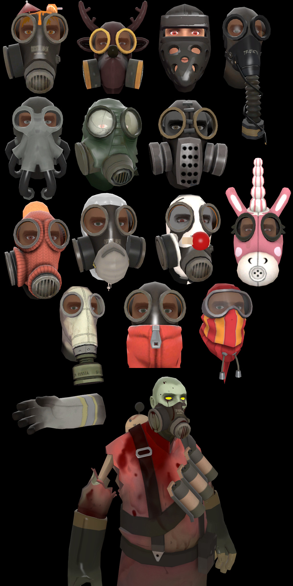 Pyro With Clear Goggles (Live TF2 Version!) [Team Fortress 2] [Mods]