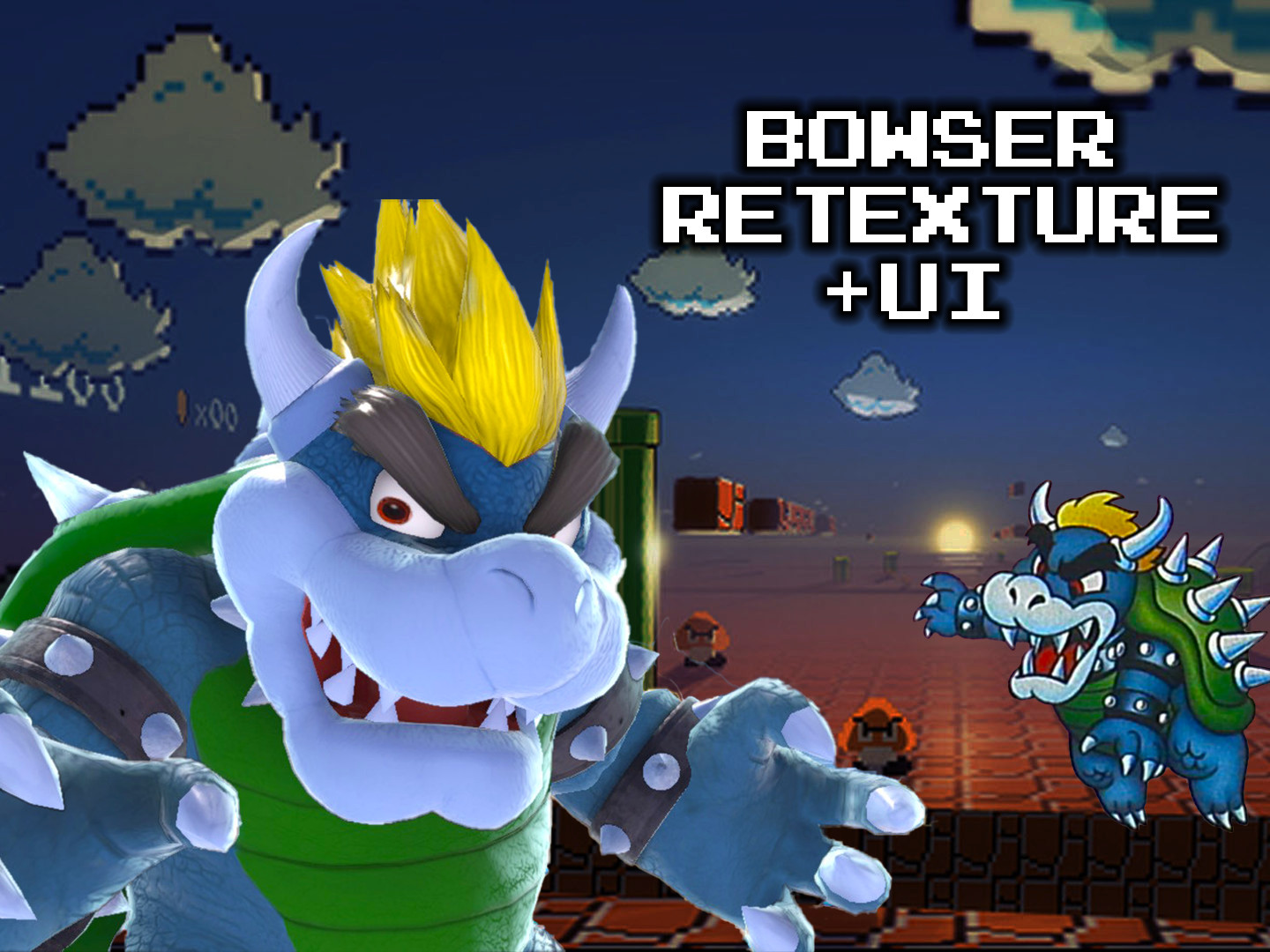 SMB JP Bowser ReTexture {Request} Mod for Super Smash Bros. Ultimate ...