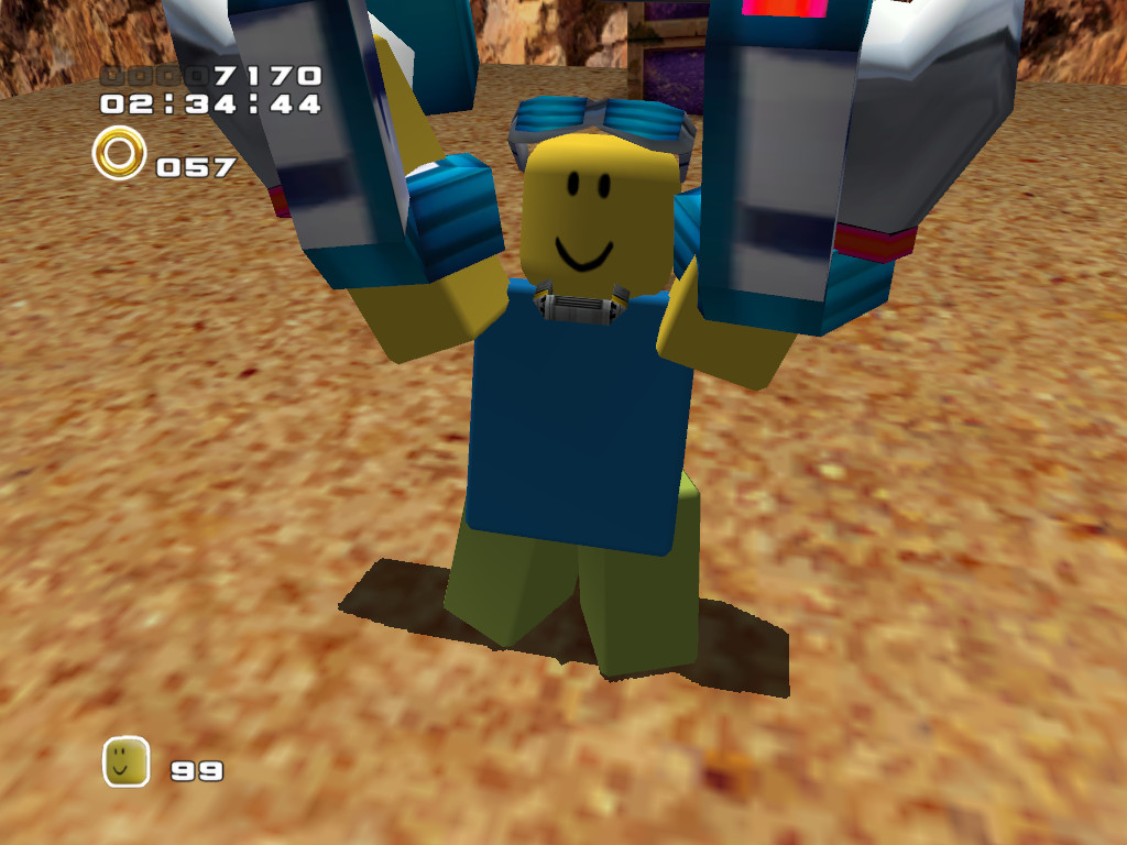 Roblox Noob Over Knux Mod for Sonic Adventure 2 | SA2 Mods