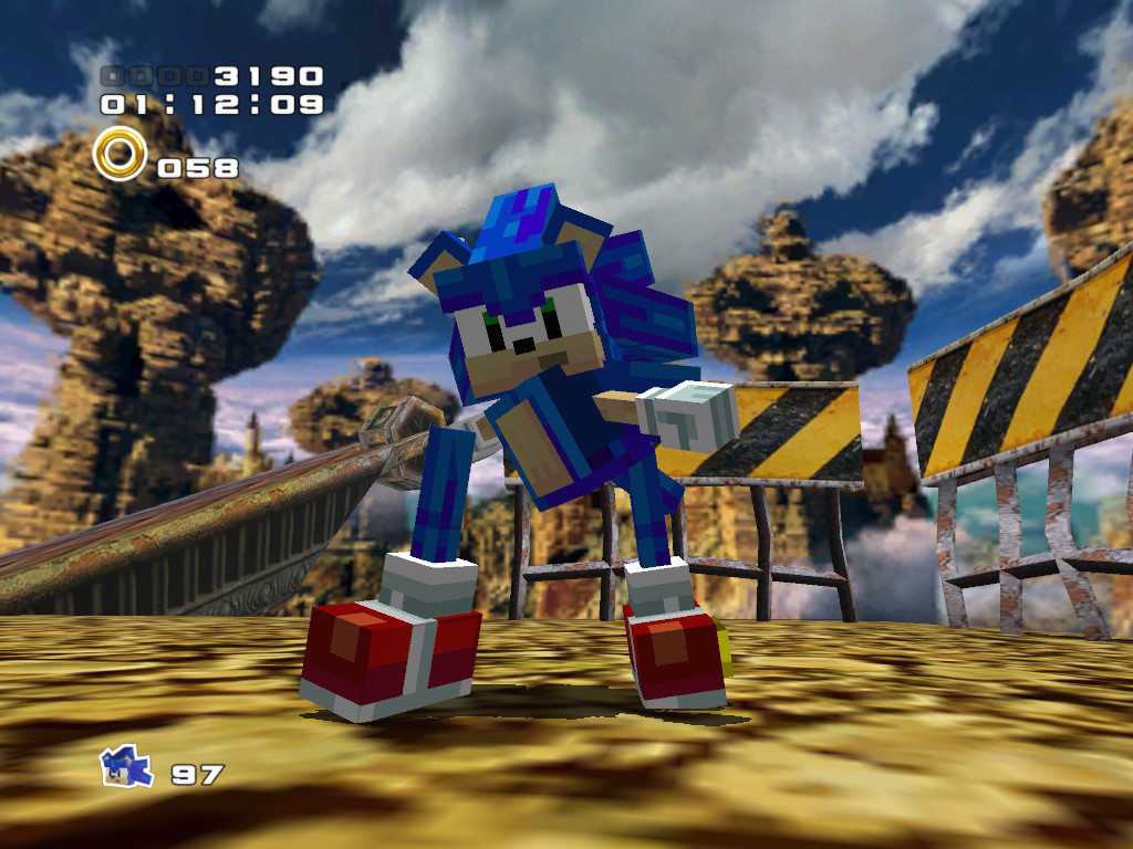 Minecraft Sonic Mod for Sonic Adventure 2 | SA2 Mods