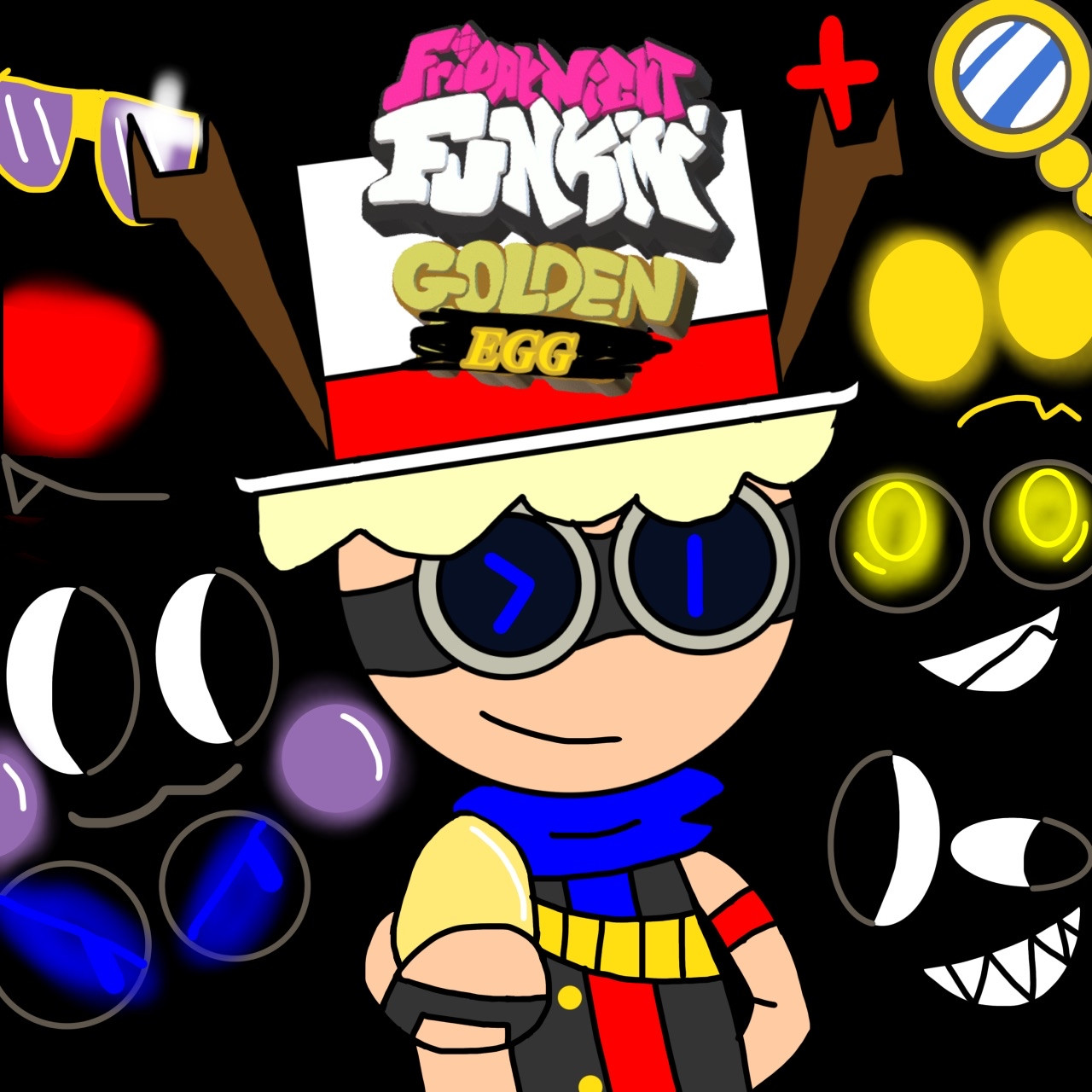 Golden Apple: Golden Egg Edition Mod for Friday Night Funkin' | FNF Mods