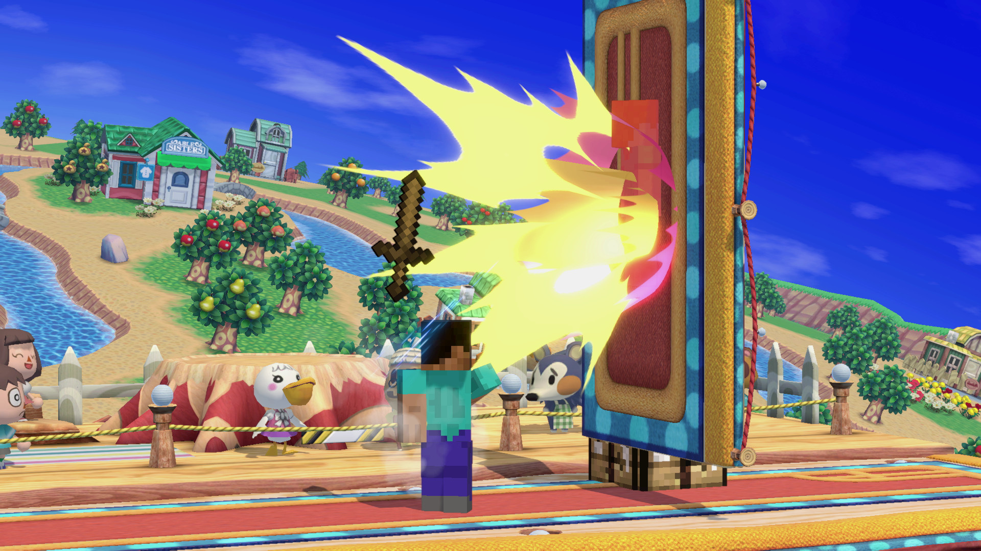 Destructive Smashville Mod for Super Smash Bros. Ultimate | SSBU Mods