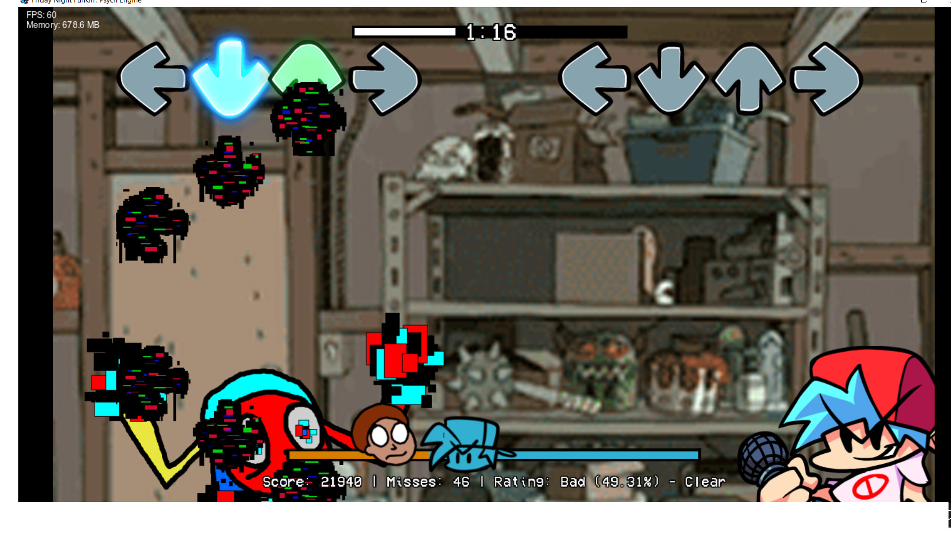 FNF VS Glitch Morty Mod for Friday Night Funkin' | FNF Mods