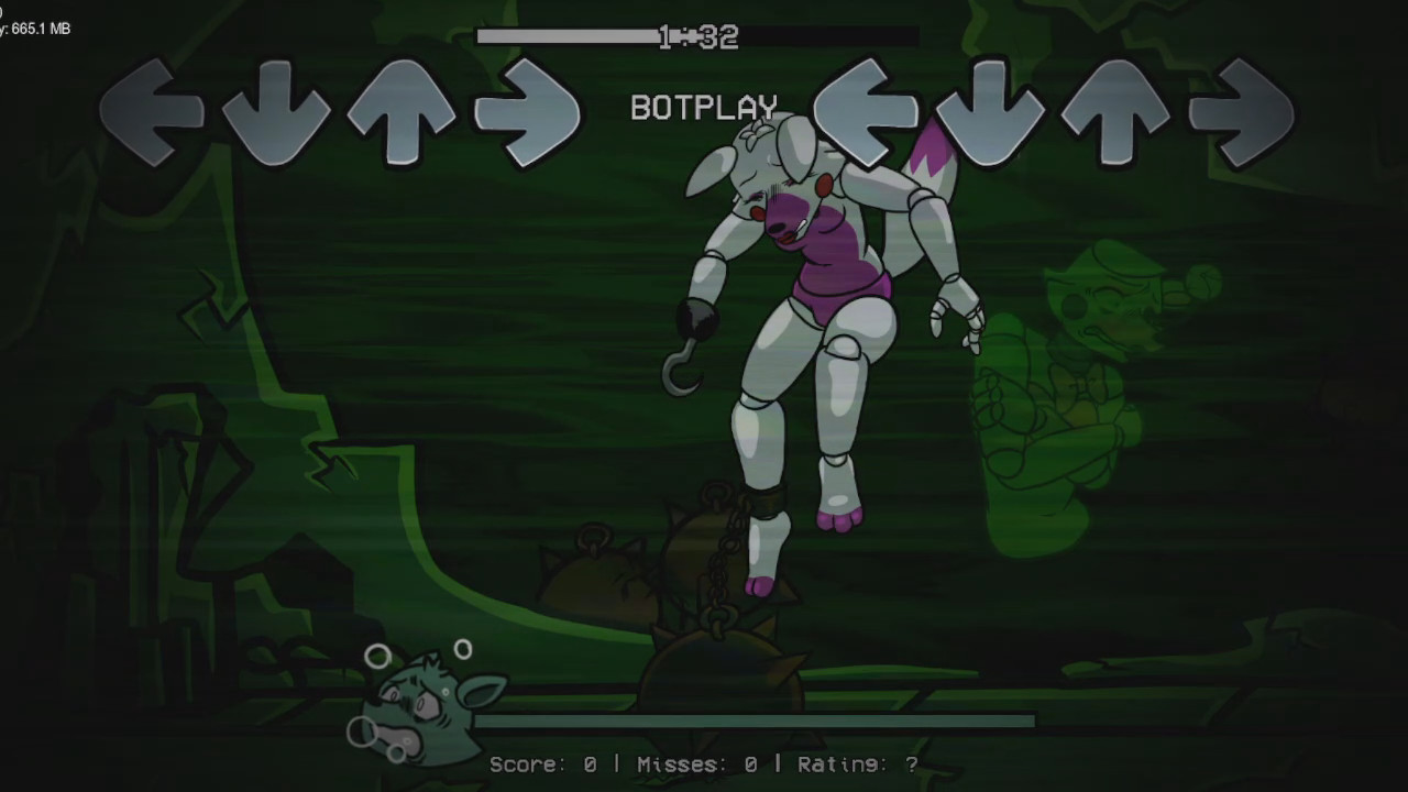 FNAF WORLD Funtime Foxy / Mangle over Sink Mod for Friday Night Funkin ...