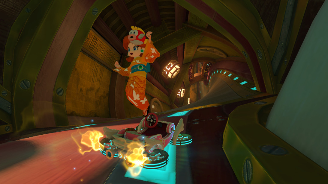 Daisy (Yukata) W/ Custom Animations Mod for Mario Kart 8 Deluxe | MK8D Mods