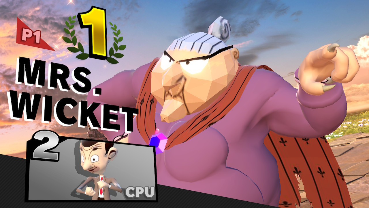 Mrs. Wicket (Mr. Bean: The Animated Series) [Super Smash Bros. Ultimate ...