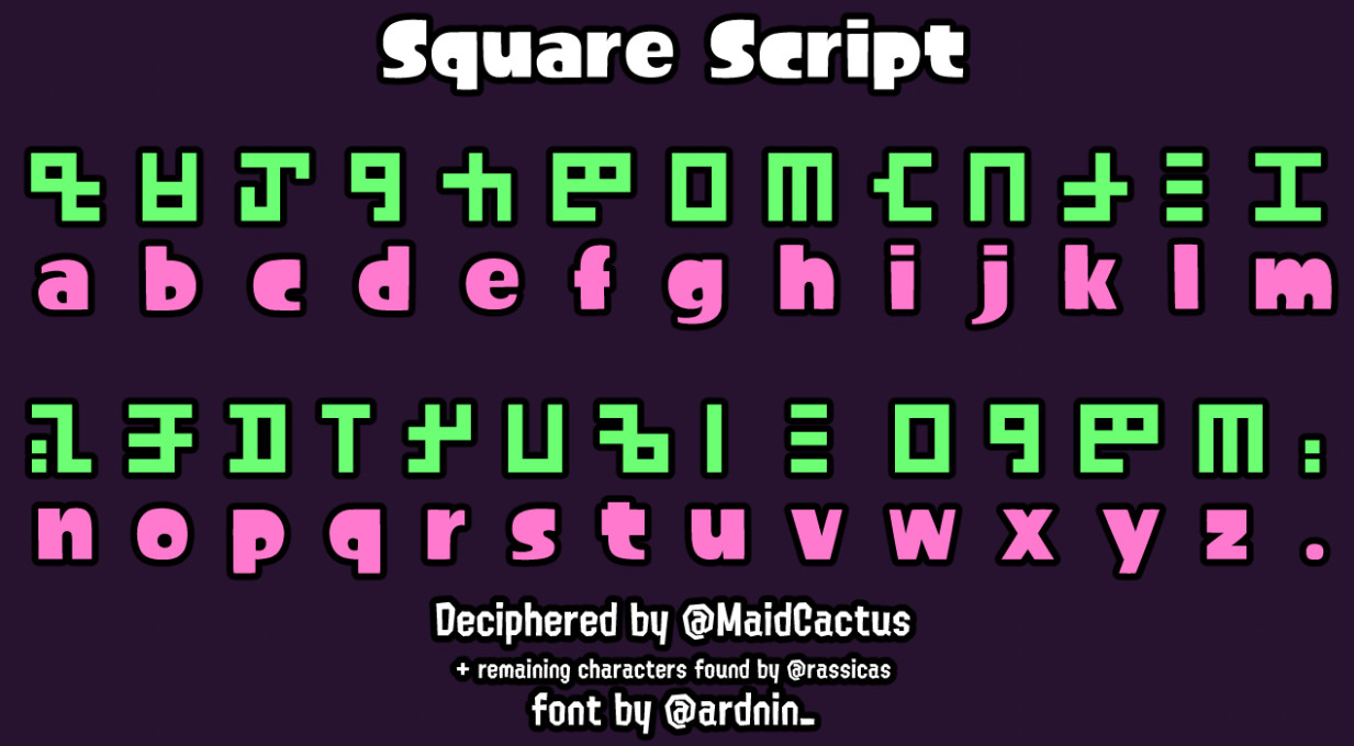 Inkling Language Font Mod Mod for Splatoon 2 | Splatoon 2 Mods
