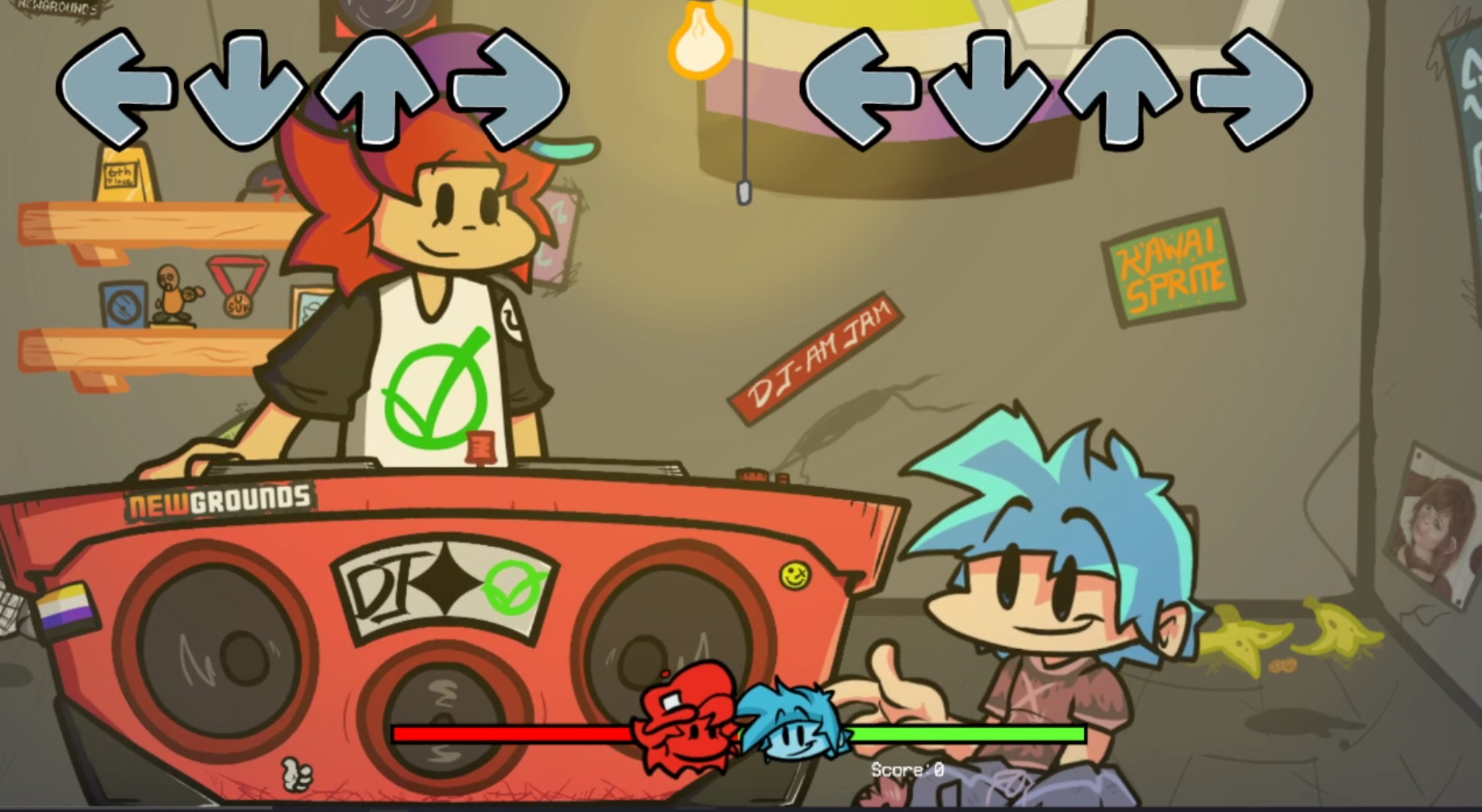 Playable BF with pajamas ( Big Brother mod ) [Friday Night Funkin'] [Mods]