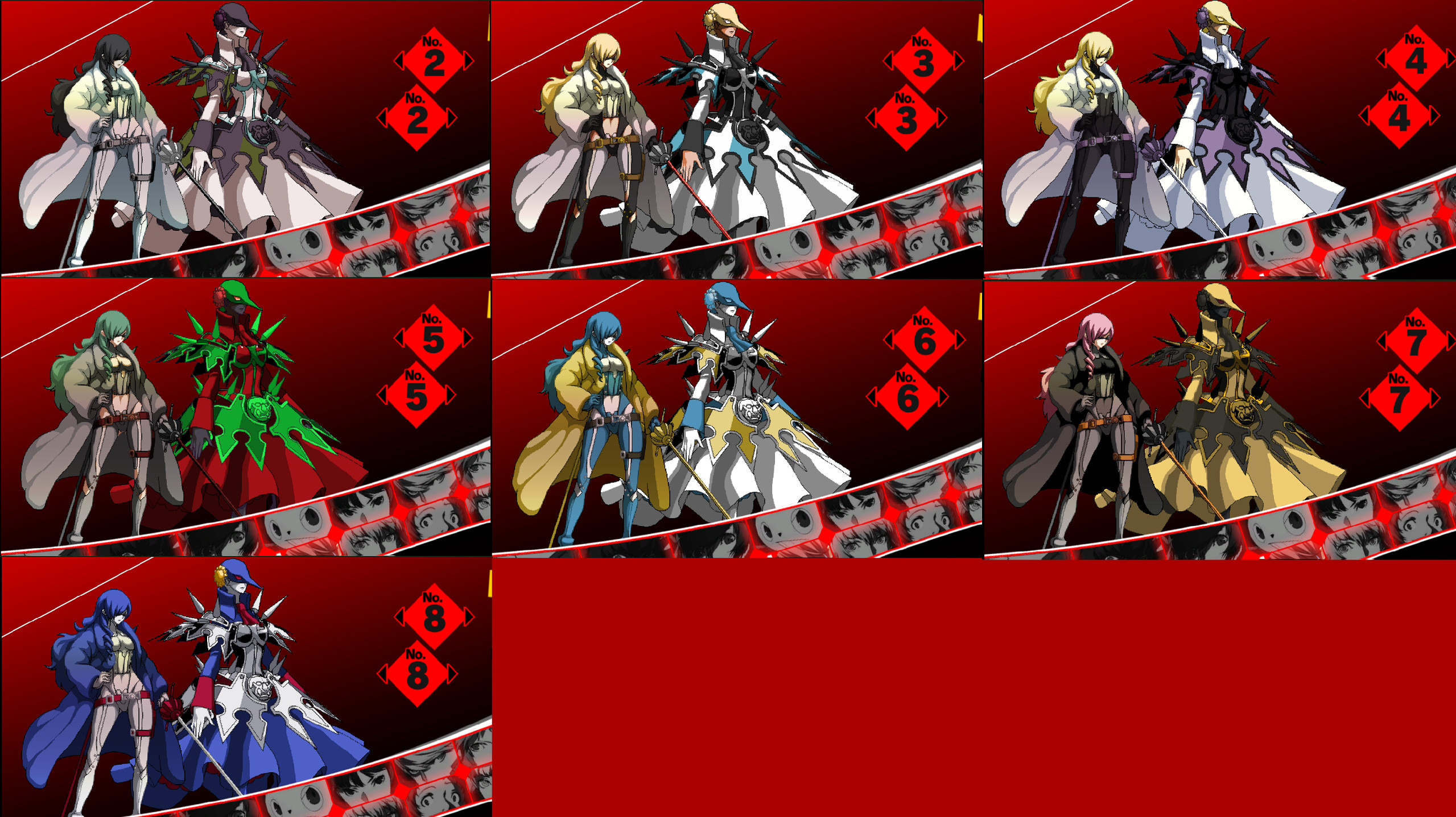 SMT Colors for 2-8 Mod for Persona 4 Arena Ultimax | P4AU Mods