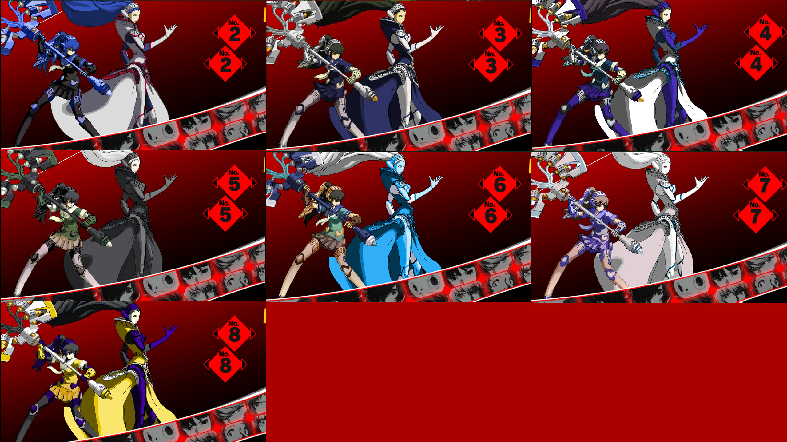 SMT Colors for 2-8 Mod for Persona 4 Arena Ultimax | P4AU Mods