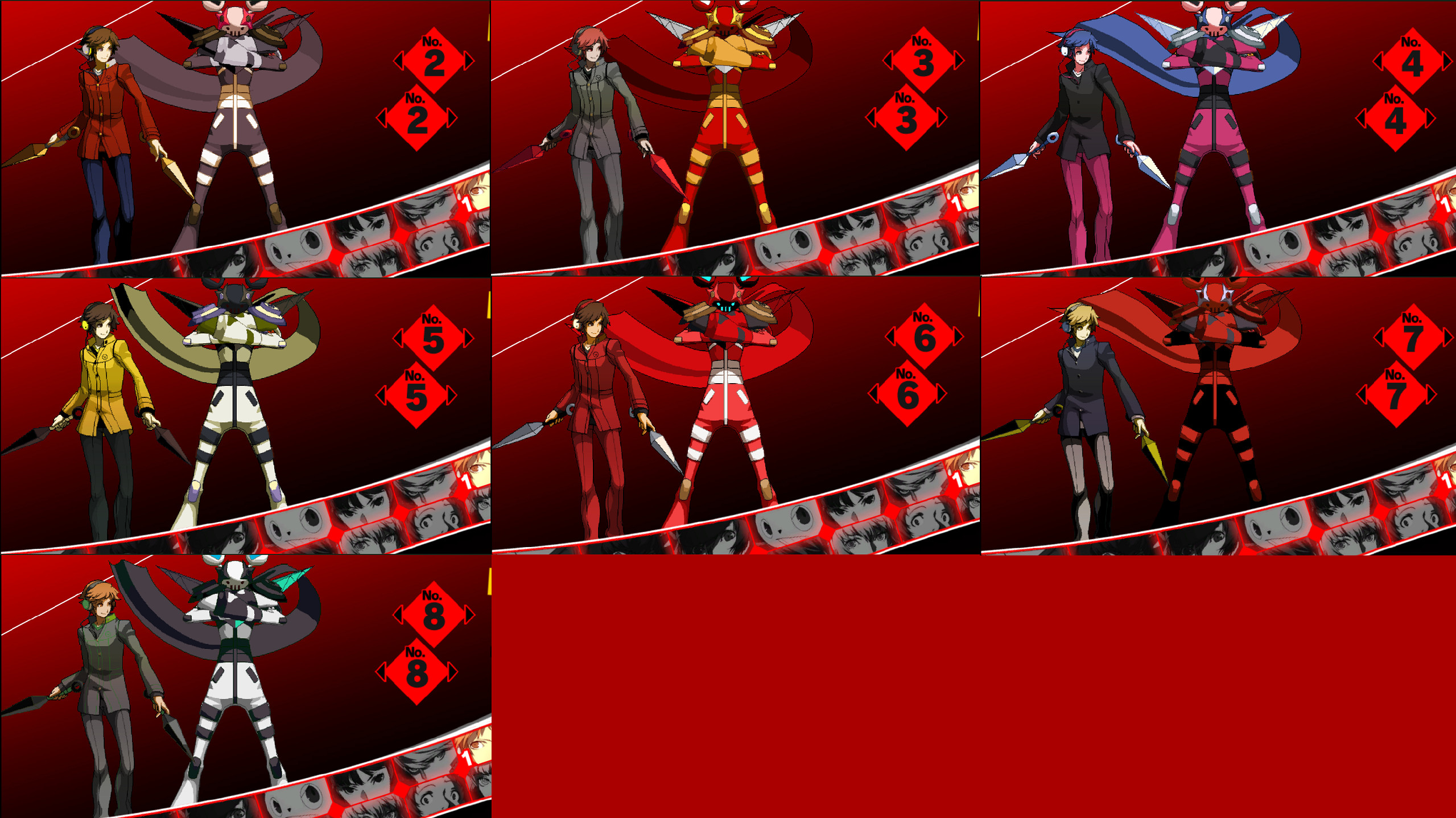 SMT Colors for 2-8 Mod for Persona 4 Arena Ultimax | P4AU Mods