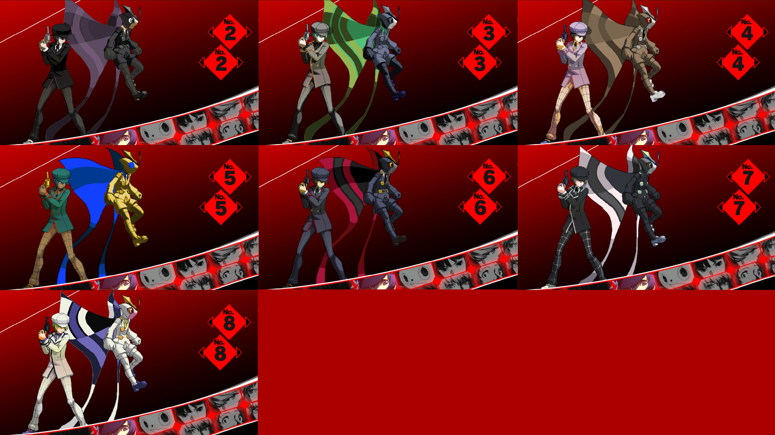 SMT Colors for 2-8 Mod for Persona 4 Arena Ultimax | P4AU Mods