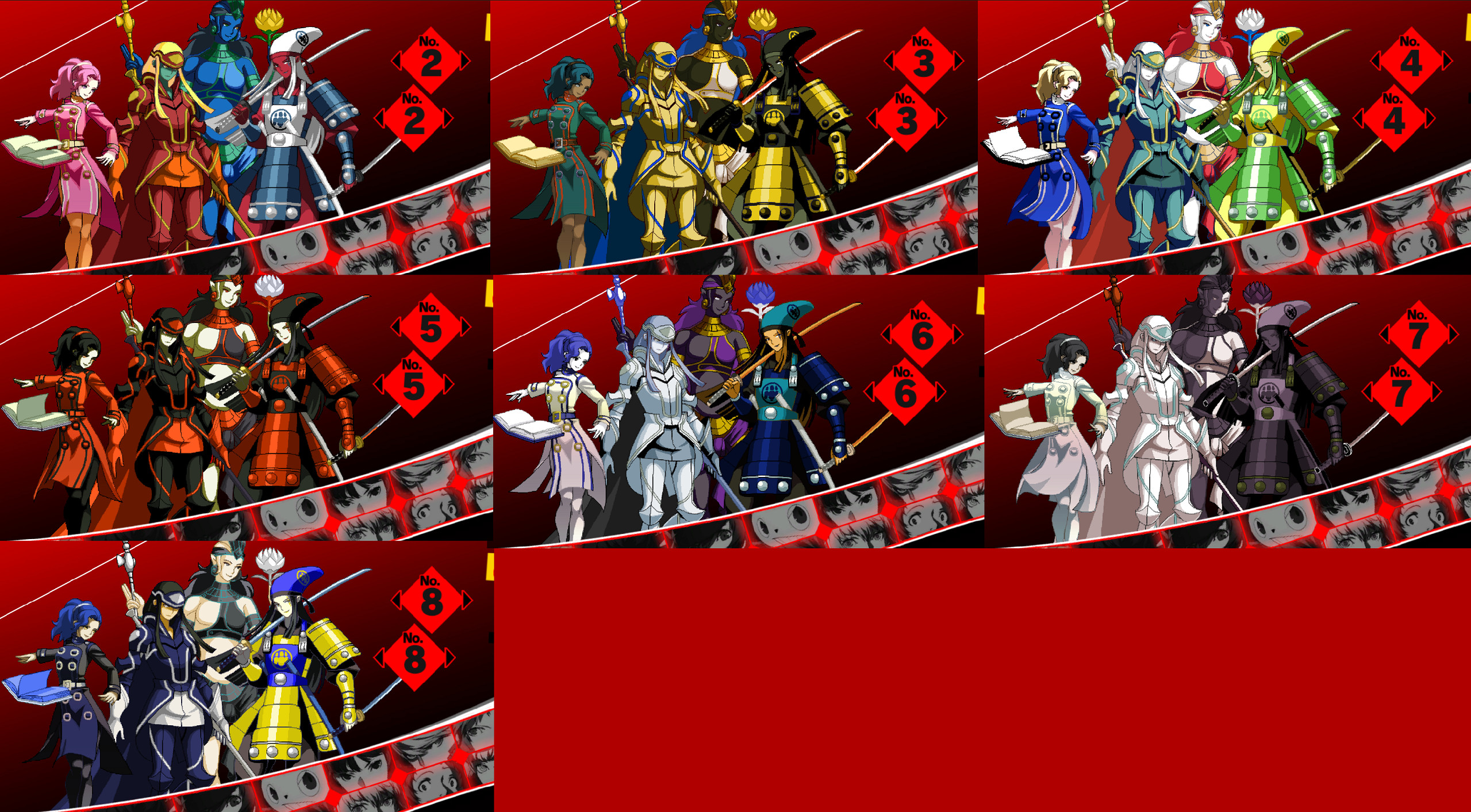 SMT Colors for 2-8 Mod for Persona 4 Arena Ultimax | P4AU Mods