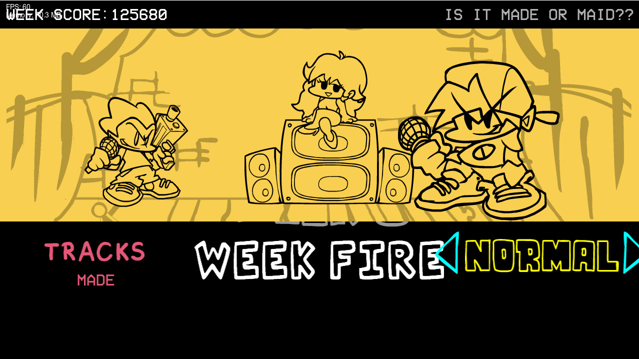 Made (Maid?) of fire Mod for Friday Night Funkin' | FNF Mods