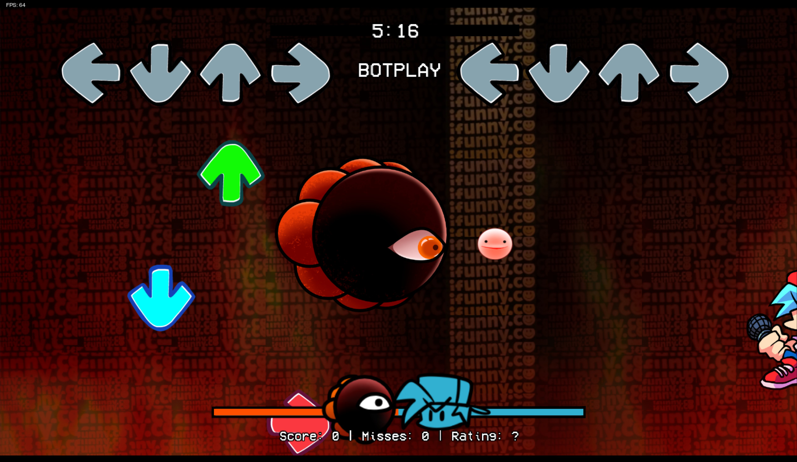 Dark Matter and Zero over Legacy Mod for Friday Night Funkin' | FNF Mods