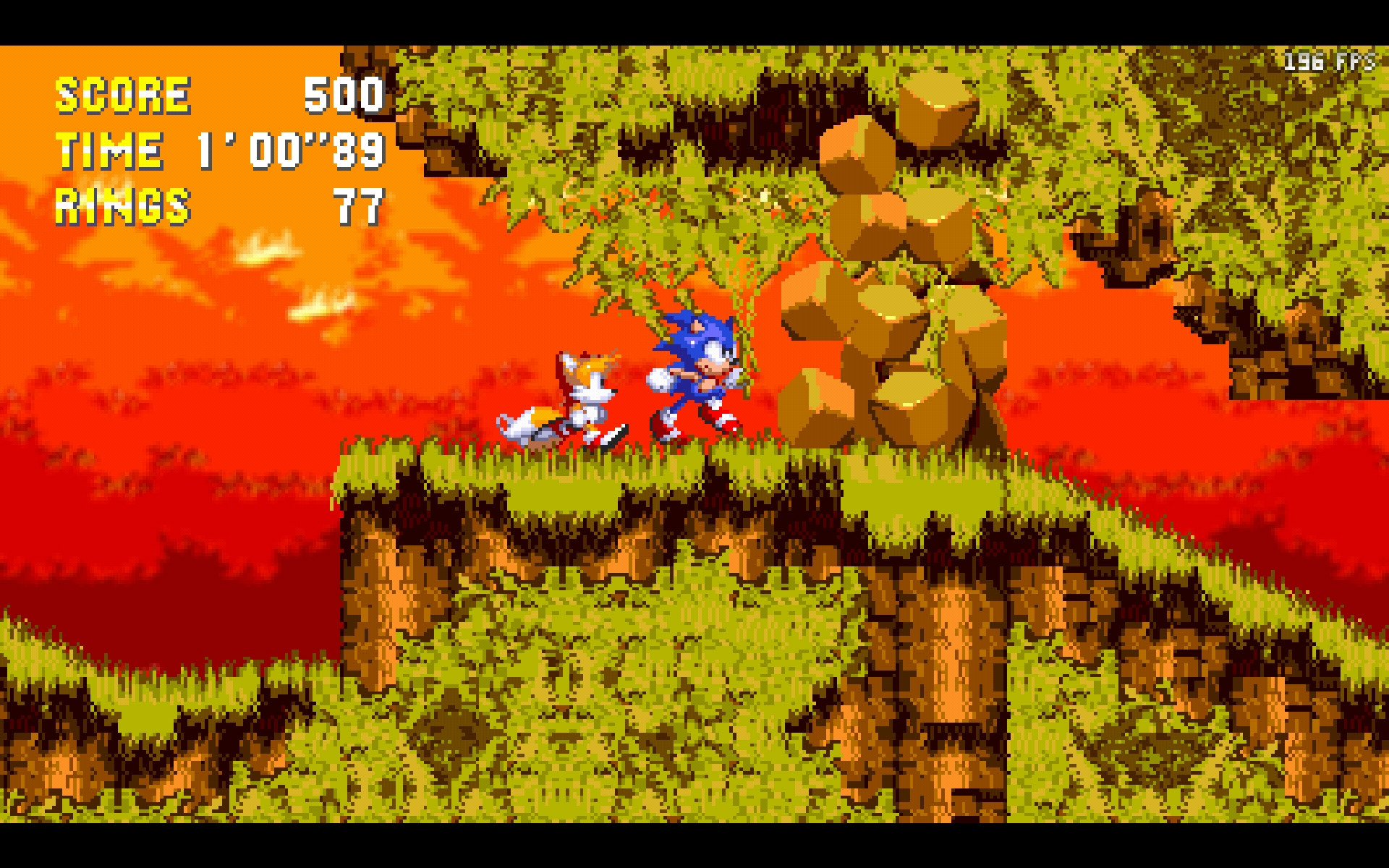 Sonic and Tails in knuckles's sections Mod for Sonic 3 A.I.R. | S3AIR Mods