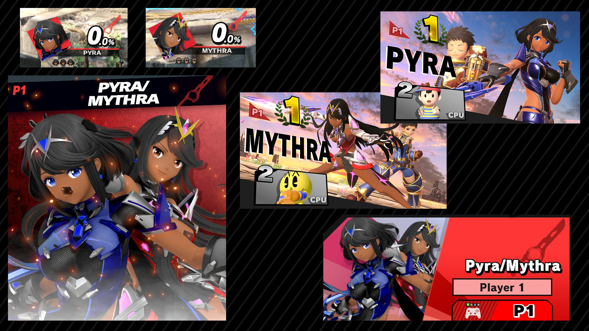 Pyra/Mythra Recolor + UI {Request} Mod for Super Smash Bros. Ultimate ...