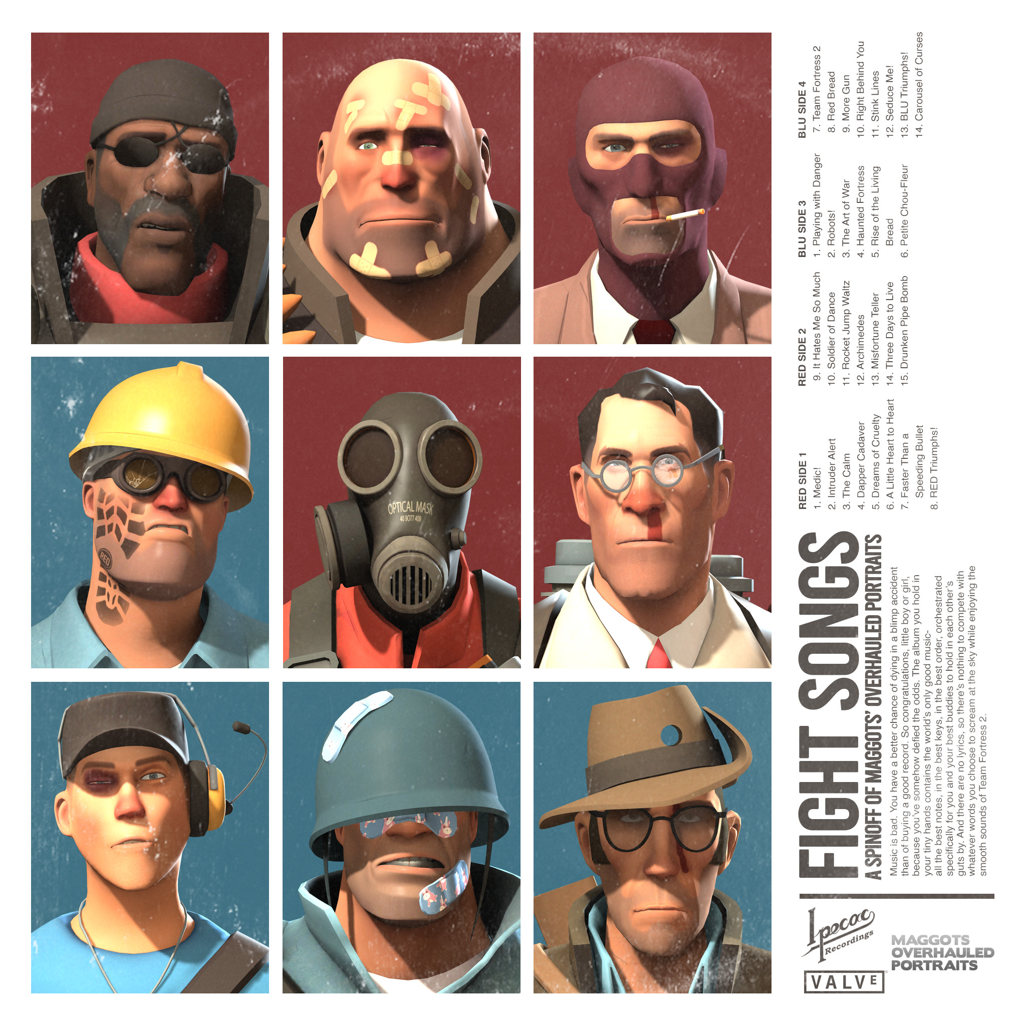 Maggots' Overhauled Portraits: Fight Songs Mod for Team Fortress 2 ...
