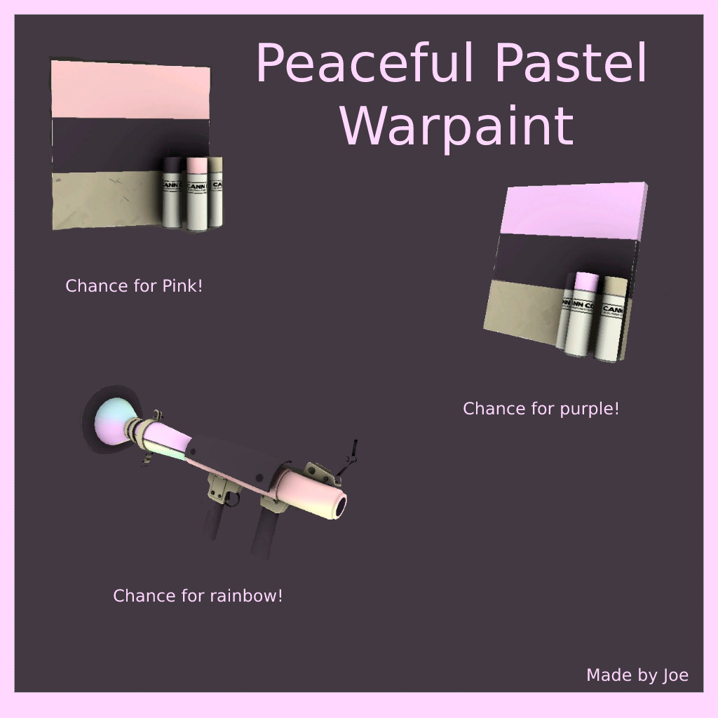 [UPDATED] Peaceful Pastel Warpaint [Team Fortress 2] [Mods]
