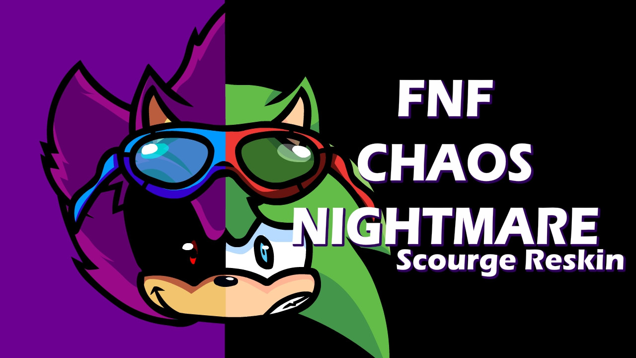 Chaos Nightmare - Scourge Reskin Mod for Friday Night Funkin' | FNF Mods