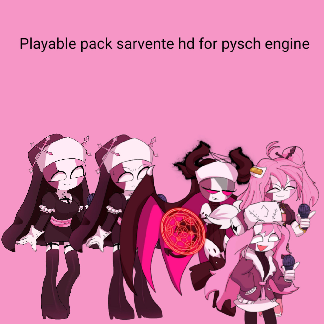 pack mid fight masses hd (FOR PYSCH ENGINE) Mod for Friday Night Funkin ...