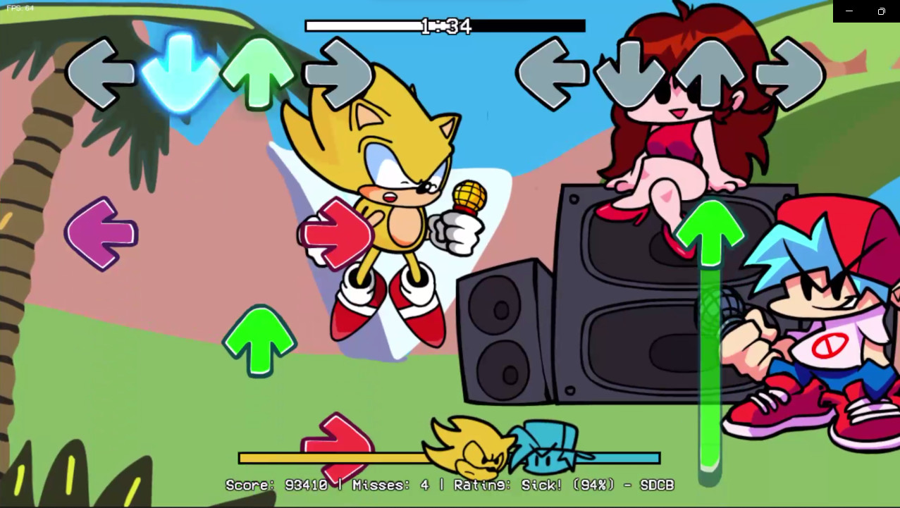 VS Classic Sonic [Discontinued] Mod for Friday Night Funkin' | FNF Mods