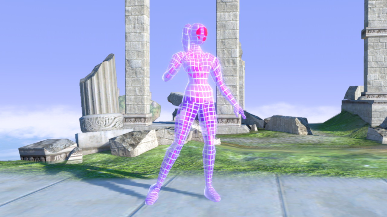 Female Fighting Wireframe (Melee) Mod for Super Smash Bros. Ultimate ...