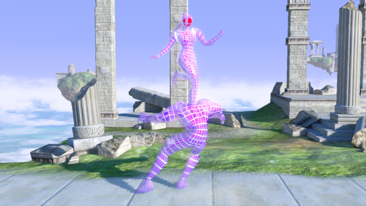 Female Fighting Wireframe (Melee) Mod for Super Smash Bros. Ultimate ...