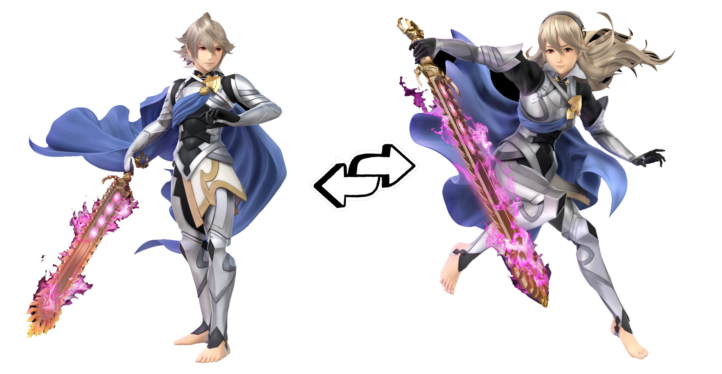 Female and Male Corrin Slots Swapped Mod for Super Smash Bros. Ultimate ...