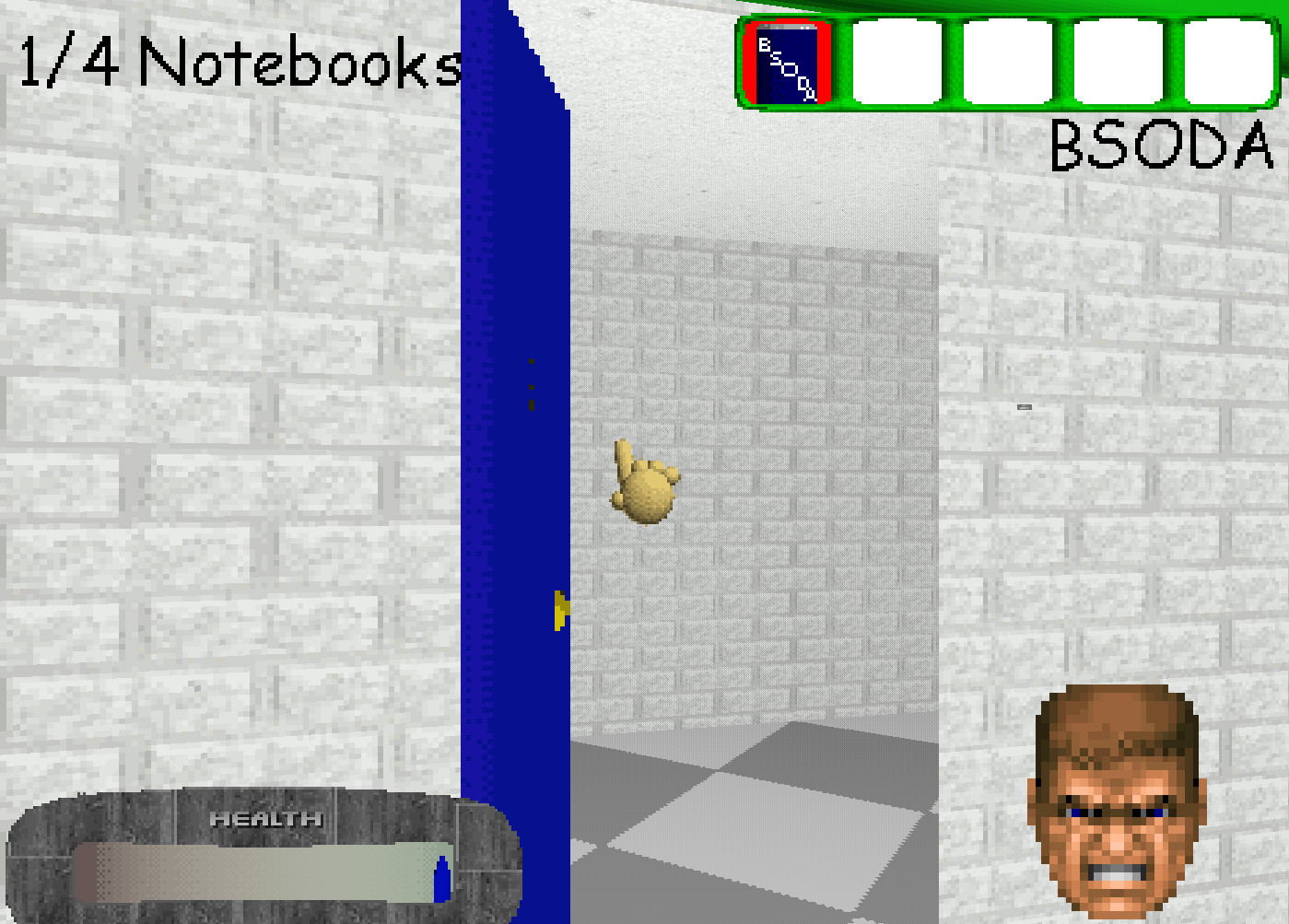 Doom Face over Baldicator + HUD in Authentic Mode Mod for Baldi's ...