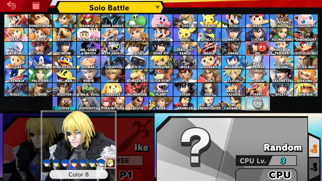 Dimitri Render UI [Super Smash Bros. Ultimate] [Mods]