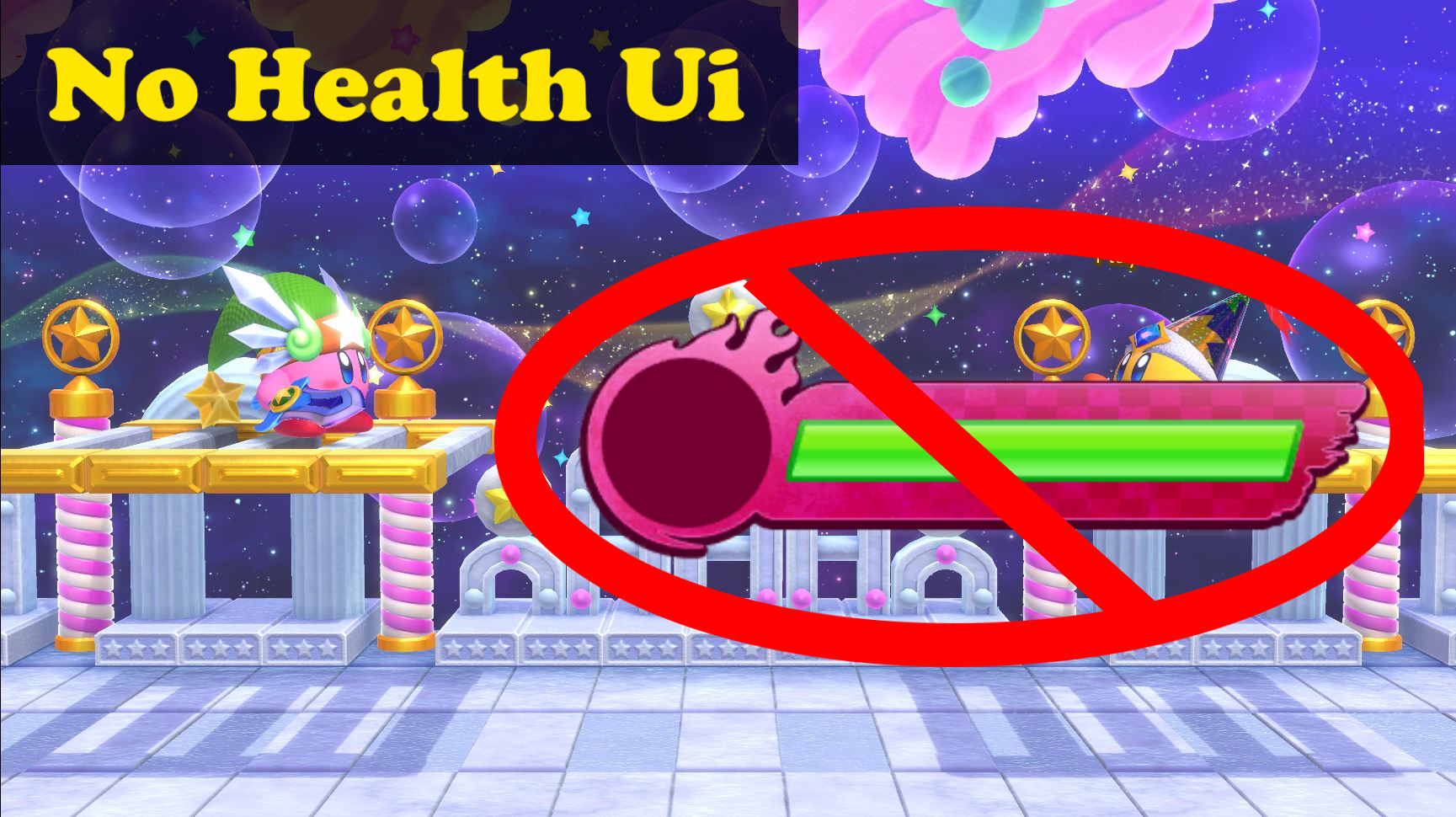 No Health Bar UI Mod for Kirby Fighters 2 | KF2 Mods