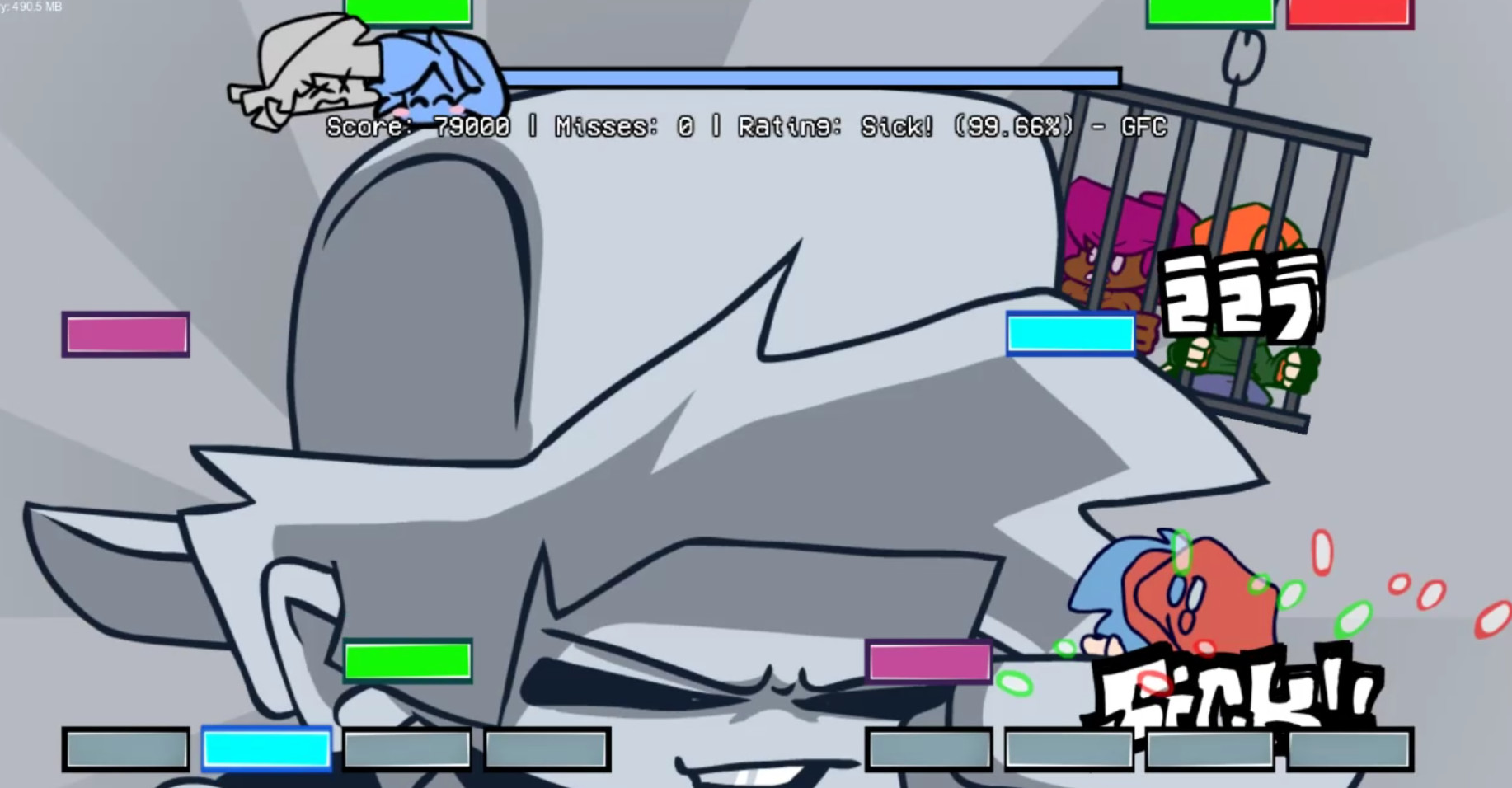 Bars over arrows Mod for Friday Night Funkin' | FNF Mods