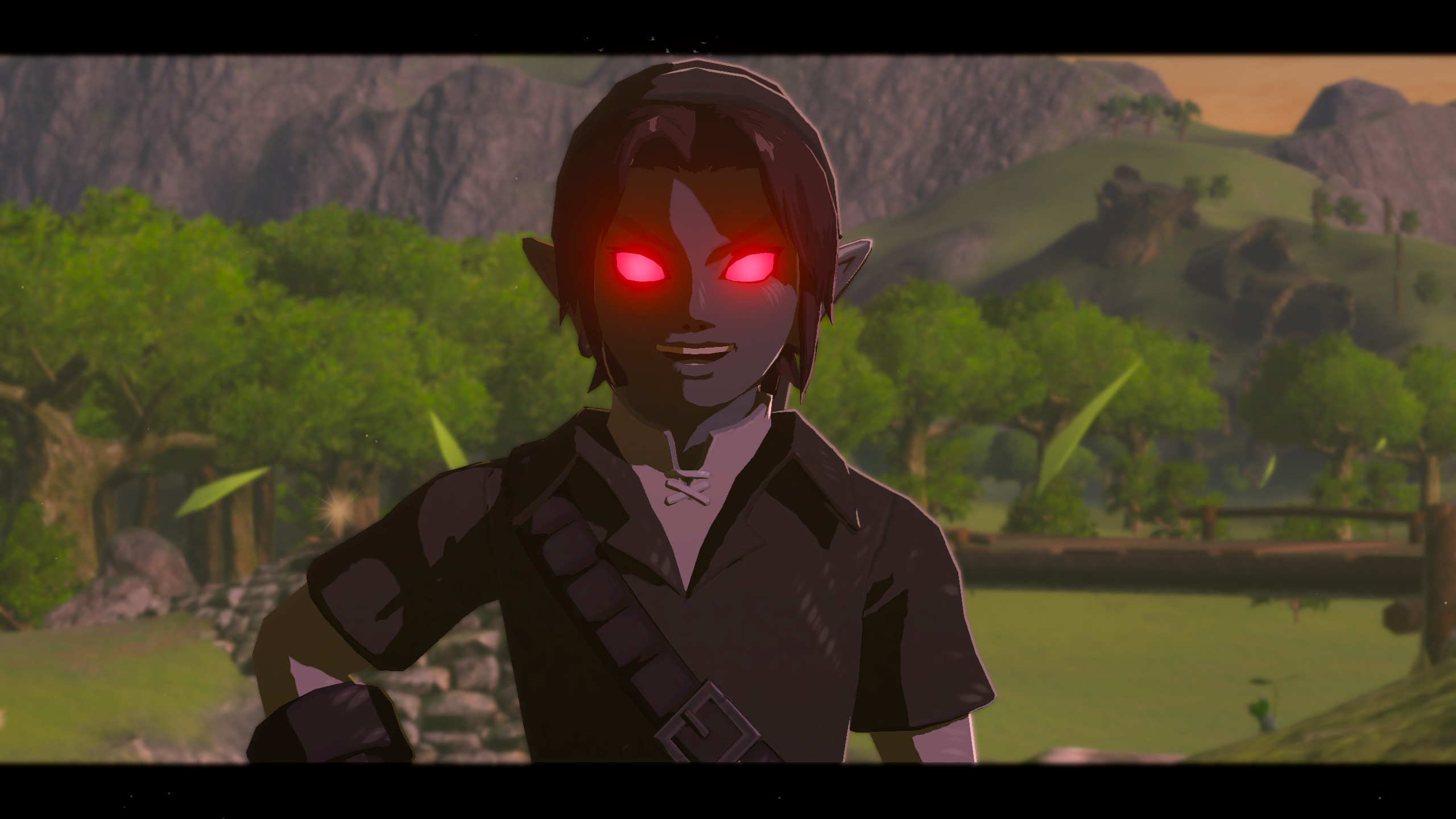 Link Black hair & Brown eyes Mod for The Legend of Zelda: Breath of the ...