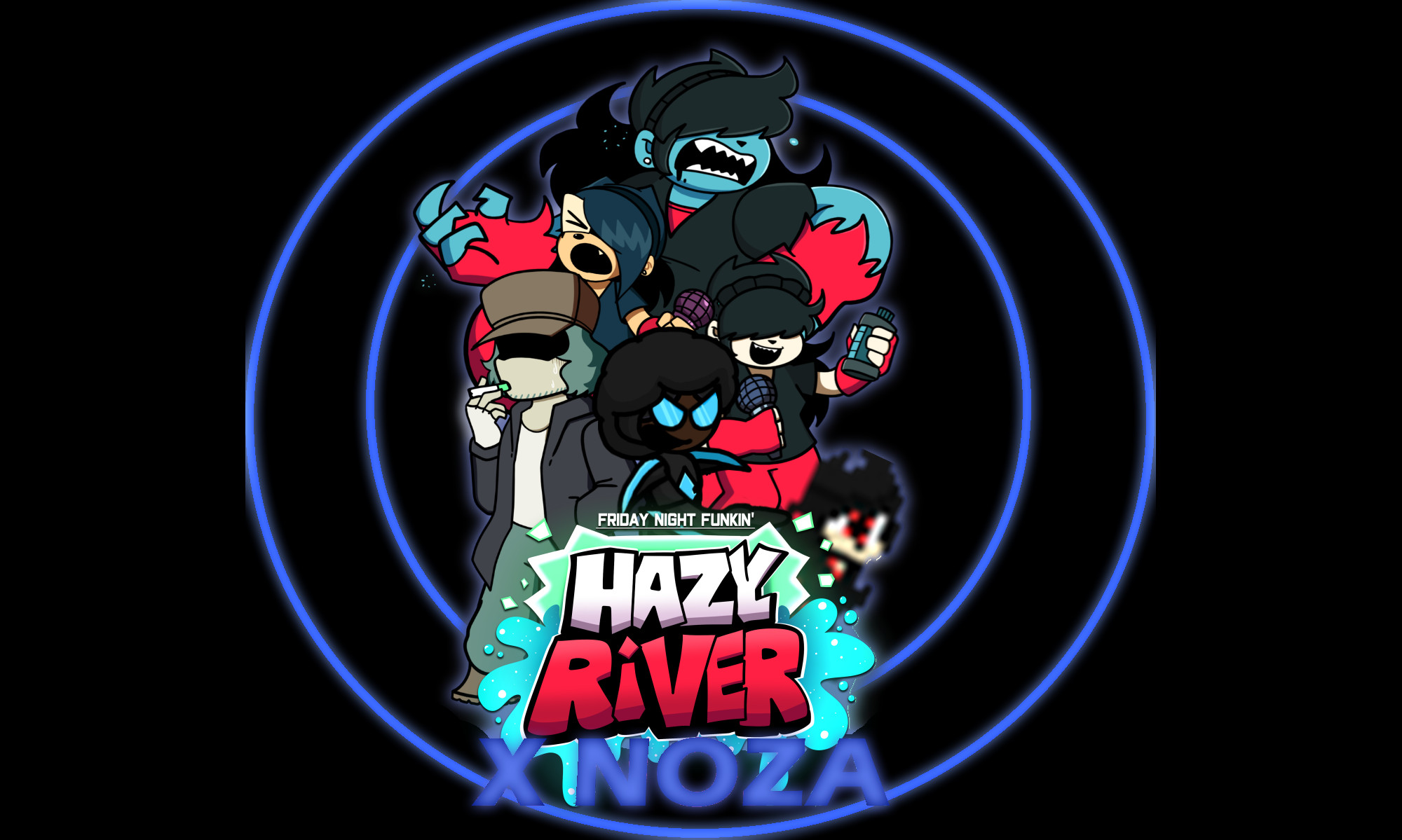 Noza X Hazy River Mod for Friday Night Funkin' | FNF Mods