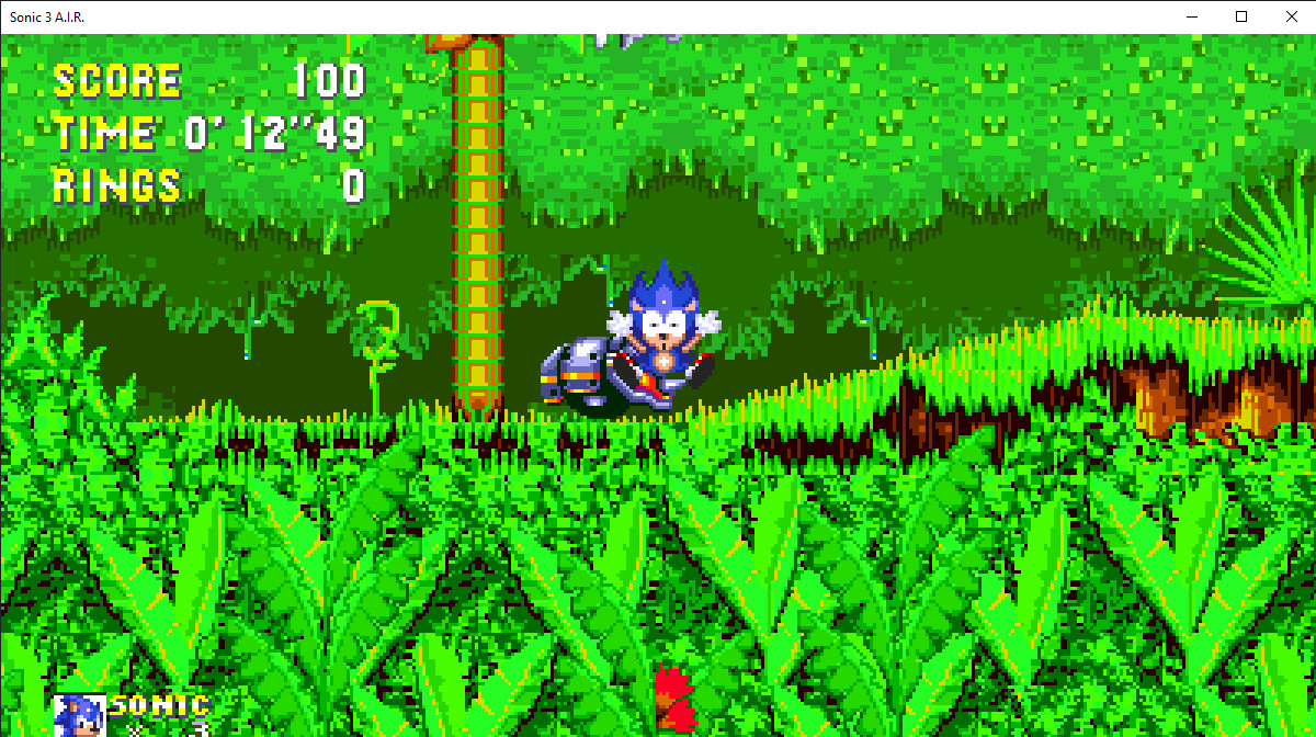 sonic with another death animation Mod for Sonic 3 A.I.R. | S3AIR Mods