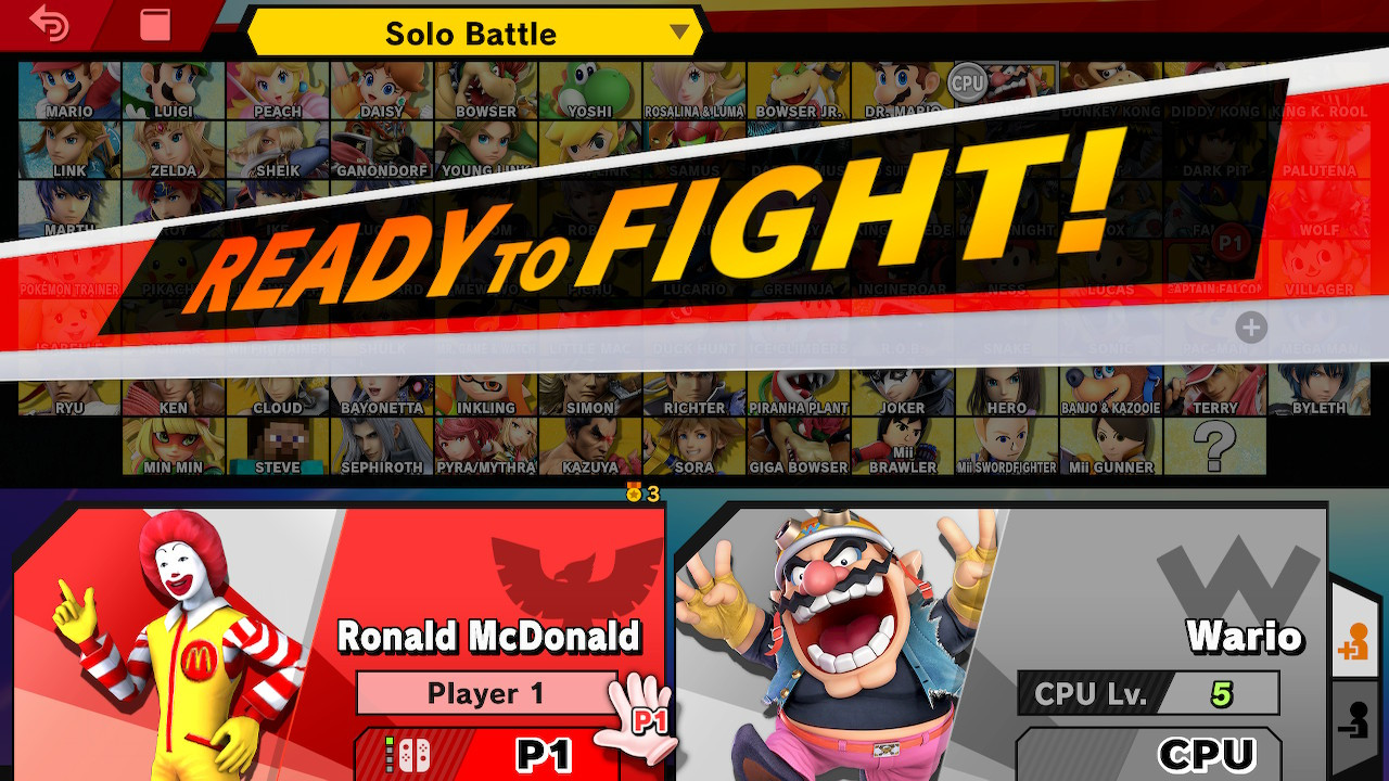 Ronald McDonald (Non-DLC) Mod for Super Smash Bros. Ultimate | SSBU Mods