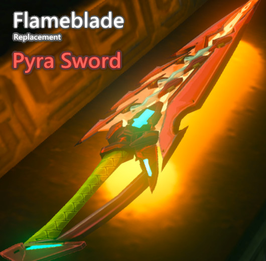 Pyra Flameblade Sword [The Legend of Zelda: Breath of the Wild (WiiU ...
