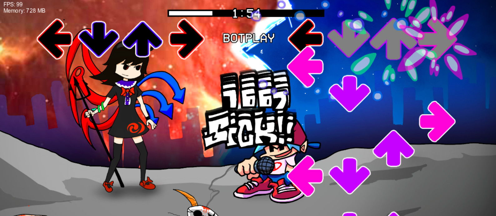 Galaxy Collapse mod / Nue houjuu mod Mod for Friday Night Funkin' | FNF ...