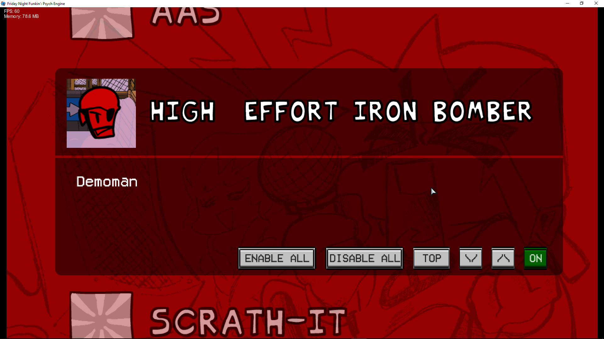 High-Effort Iron Bomber psych engine Mod for Friday Night Funkin' | FNF ...