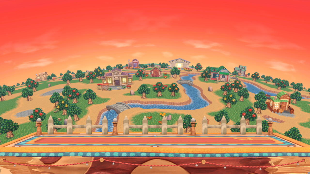 Always Sunset Smashville Mod for Super Smash Bros. Ultimate | SSBU Mods